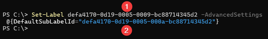 Assign a default sublabel within a sensitivity label hierarchy – Michel ...